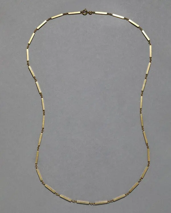 Alexis Bittar Vintage 1970s 18k Long Link Necklace - Gold