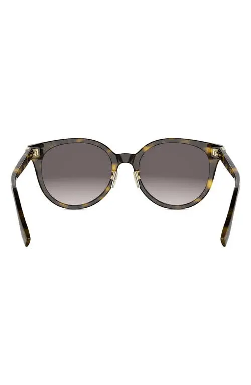 Fendi Forever 55mm Gradient Phantos Sunglasses - Dark Havana/gradient Smoke