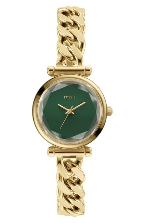 Fossil Mini Bracelet Watch - Gold Green