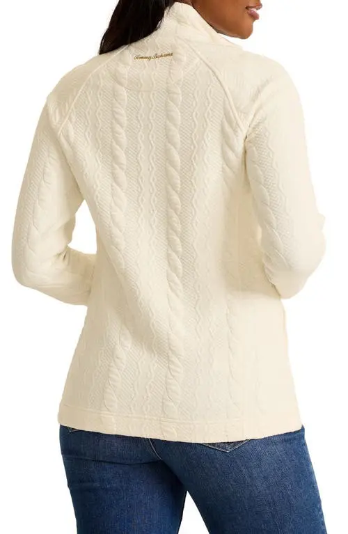 Tommy Bahama Aruba Cable Stitch Full Zip Sweatshirt