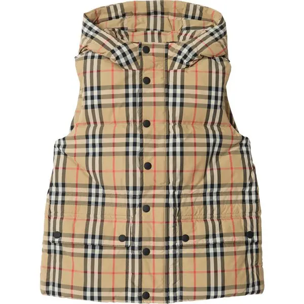 Burberry Check Nylon Puffer Gilet