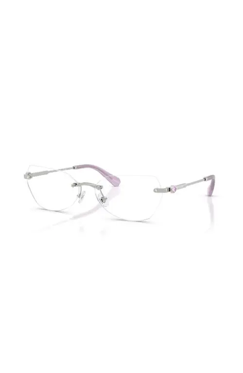 SWAROVSKI 58mm Irregular Optical Glasses - Silver