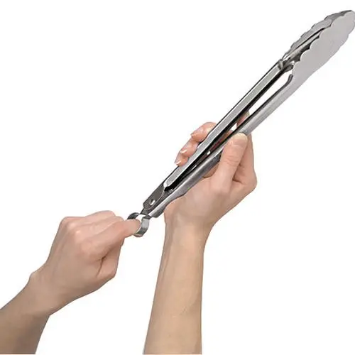 CUISIPRO 16 Inch Stainless Steel Locking Tongs
