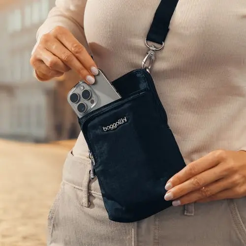 BAGGALLINI Securtex Anti-theft Activity Small Crossbody Bag - Black