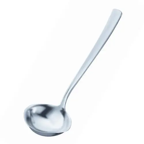 ROSLE Stainless Steel Soup Ladle With Flat Handle - Silver