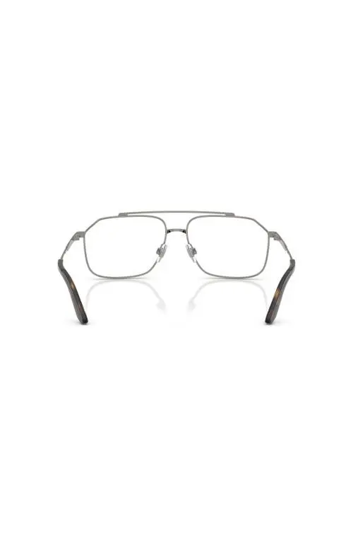 Dolce & Gabbana 58mm Pilot Optical Glasses - Silver