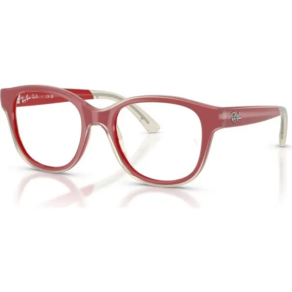 Ray-ban 44mm Square Optical Glasses - Red