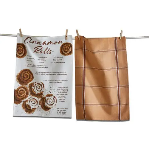 TAG Cinnamon Roll Dish Towel Set Multicolor Cotton Kitchen