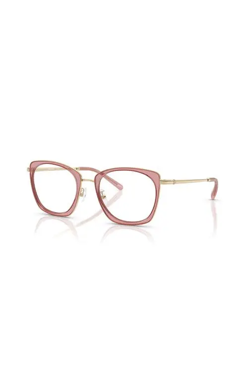 Tory Burch 51mm Irregular Optical Glasses - Pink