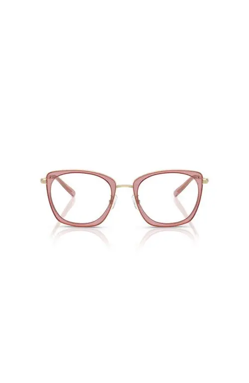Tory Burch 51mm Irregular Optical Glasses - Pink