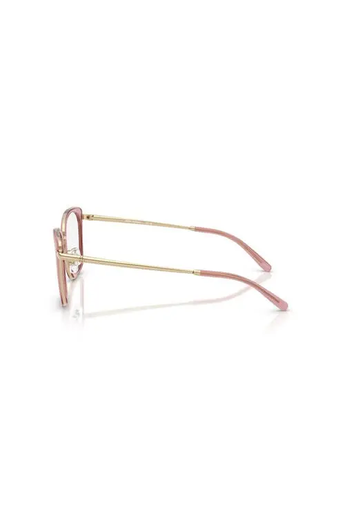 Tory Burch 51mm Irregular Optical Glasses - Pink