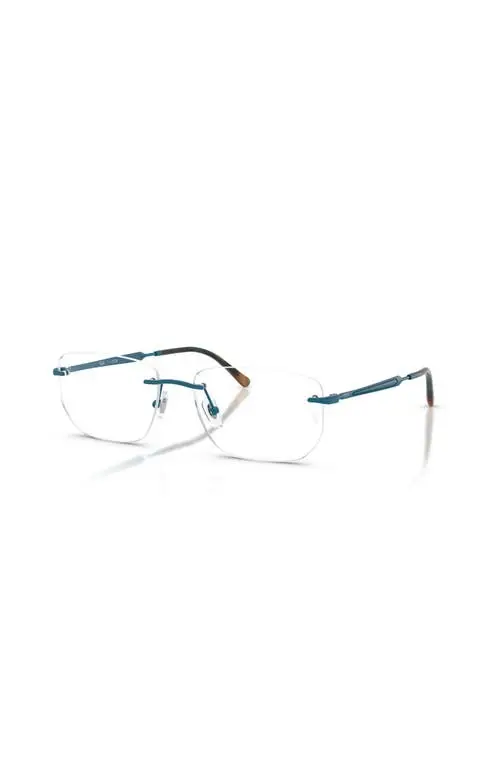 Ray-ban Irregular Rimless Eyeglasses - Blue