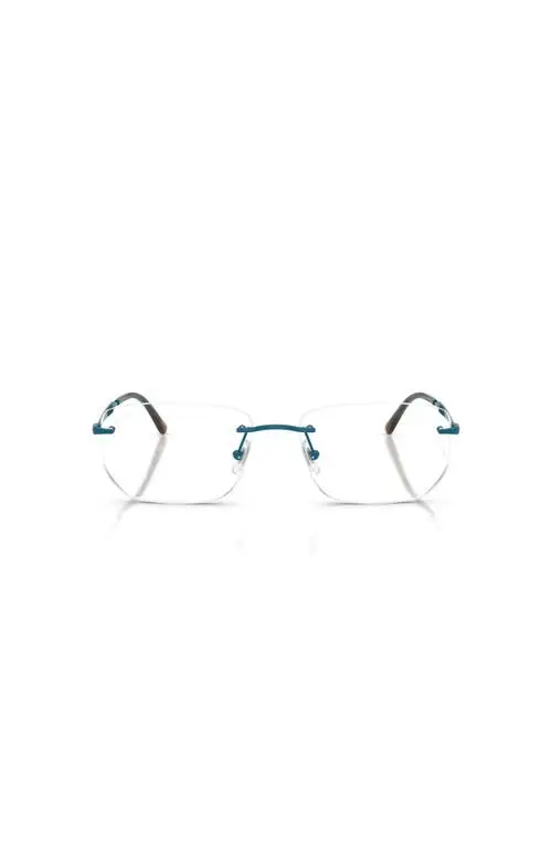 Ray-ban Irregular Rimless Eyeglasses - Blue
