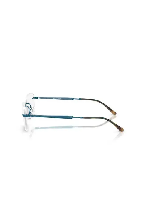 Ray-ban Irregular Rimless Eyeglasses - Blue