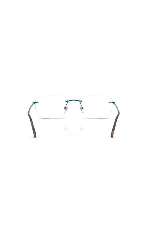 Ray-ban Irregular Rimless Eyeglasses - Blue