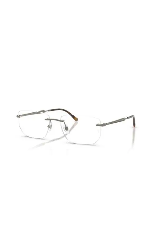 Ray-ban Irregular Rimless Eyeglasses - Grey