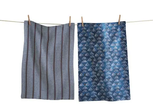 TAG Mountain Dishtowel Set Of 2 Multi Cotton Towels