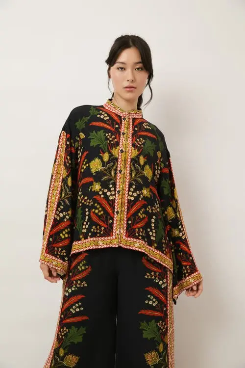 RAISHMA Printed Oversized Shirt