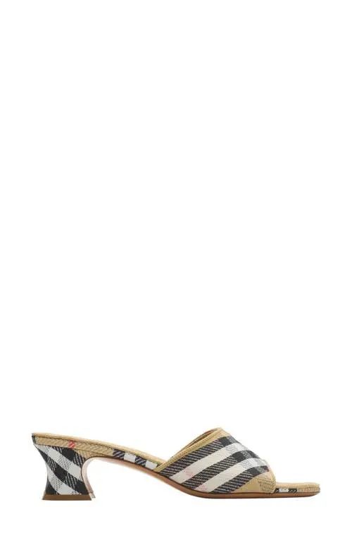 Burberry Sloane Check Slide Sandal