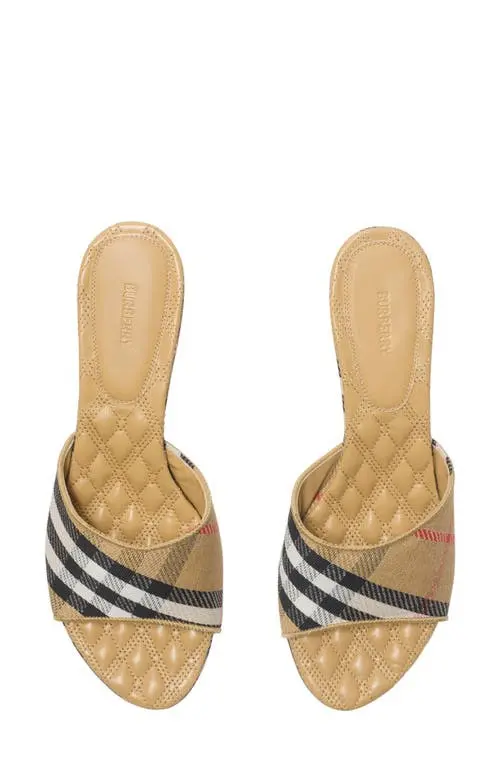 Burberry Sloane Check Slide Sandal