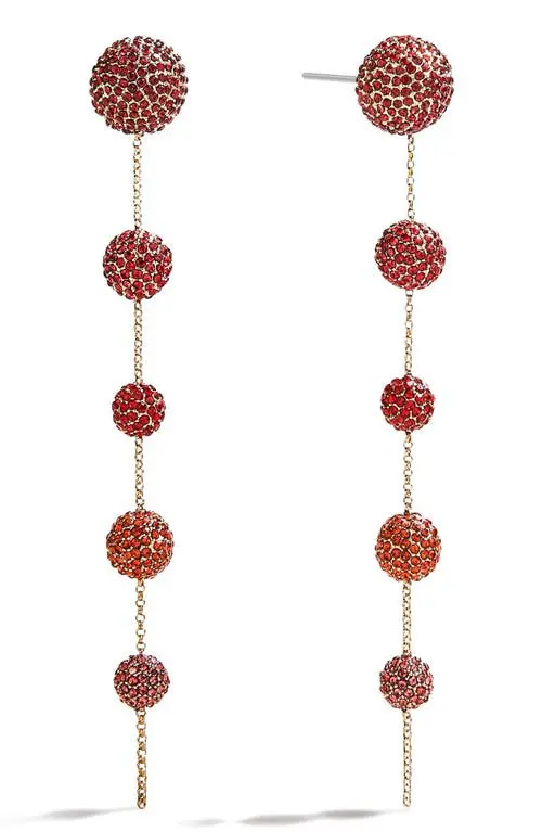 Baublebar Blair Crystal Orb Drop Earrings - Red