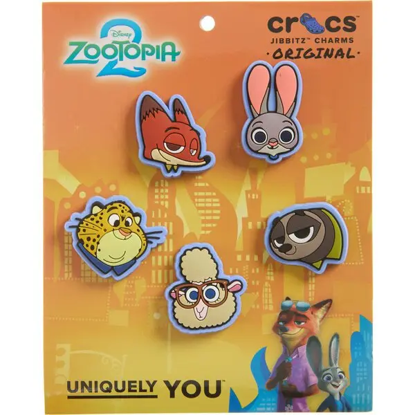 JIBBITZ Disney's Zootopia 5-pack Shoe Charms - White