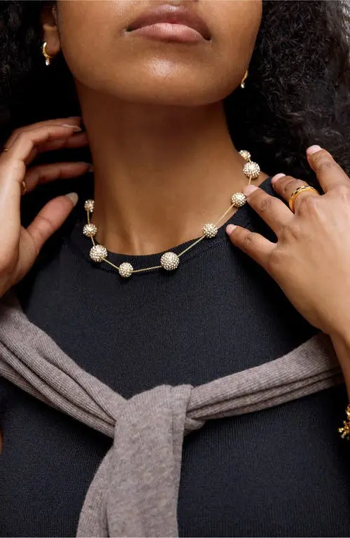 Baublebar Blair Crystal Sphere Station Necklace