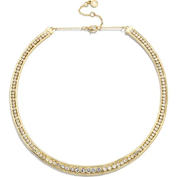 Baublebar Josephine Crystal Collar Necklace - Clear