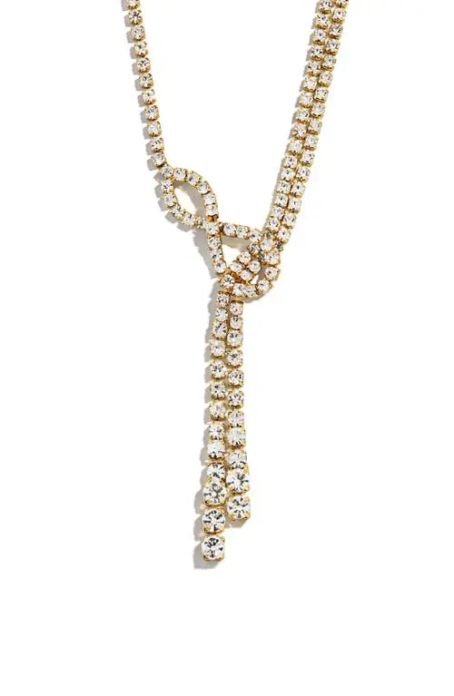 Baublebar Ida Bow Crystal Lariat Necklace