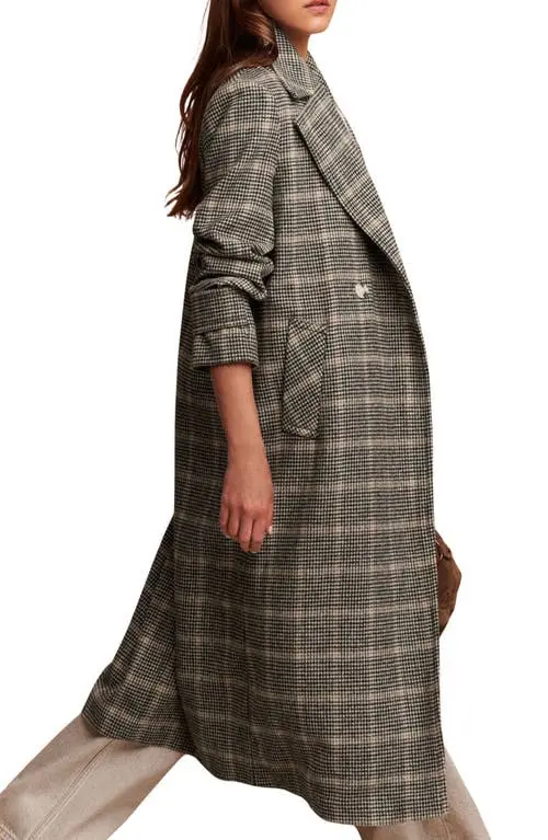 NEXT Windowpane Plaid Coat