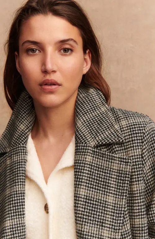 NEXT Windowpane Plaid Coat