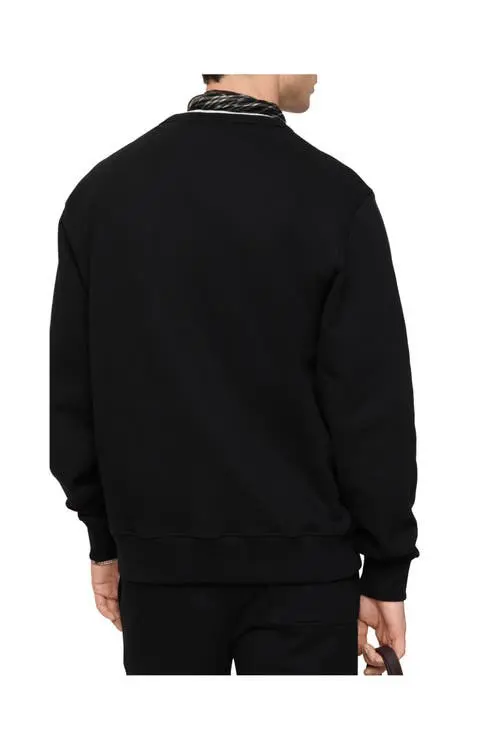 Burberry Logo Cotton Sweatshirt - Black