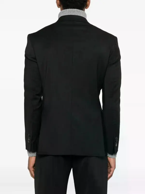 AMARANTO Double-breasted Blazer - Black