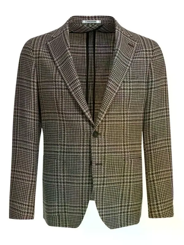 Tagliatore Checked Blazer - Brown