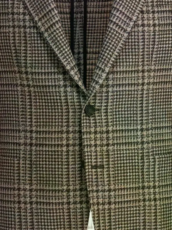 Tagliatore Checked Blazer - Brown