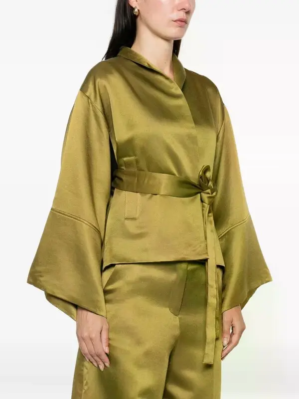 PSOPHIA Heritage Tie-waist Jacket - Green