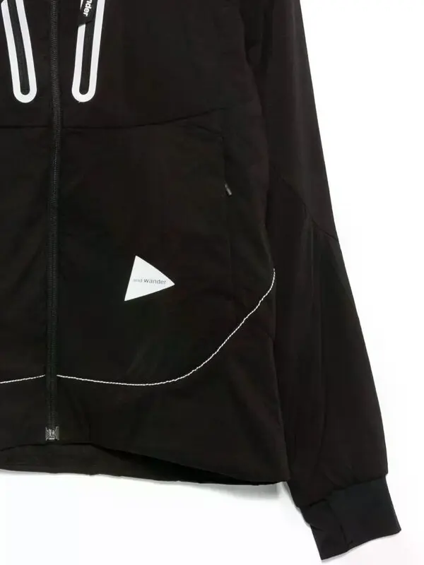 AND WANDER Hooded Zip-up Jacket