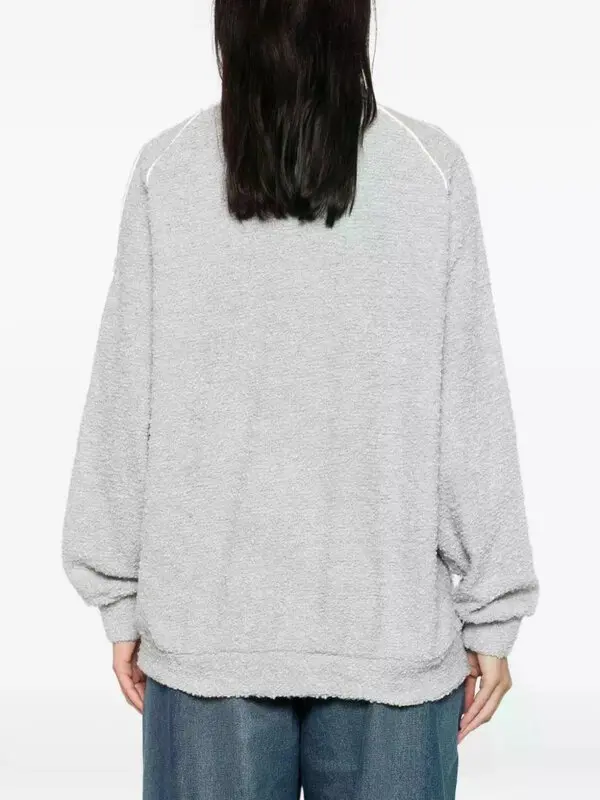Adidas Three-stripe Bouclé Polo Top