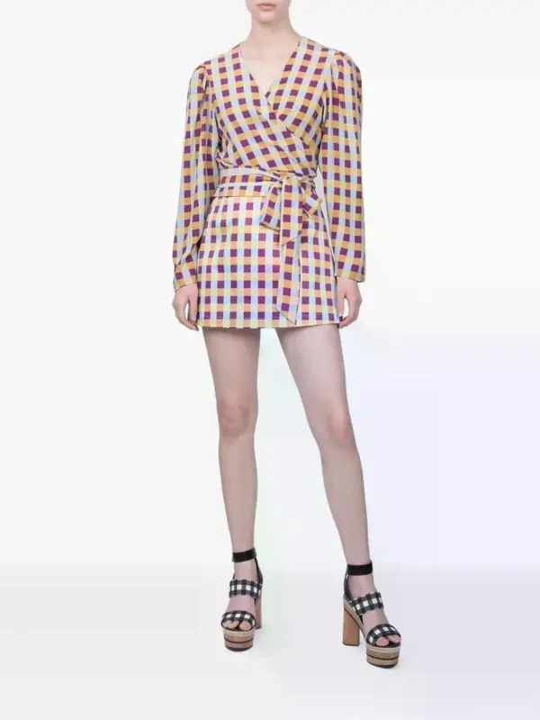 Lhd Ingham Citadelle Check Pattern Skirt