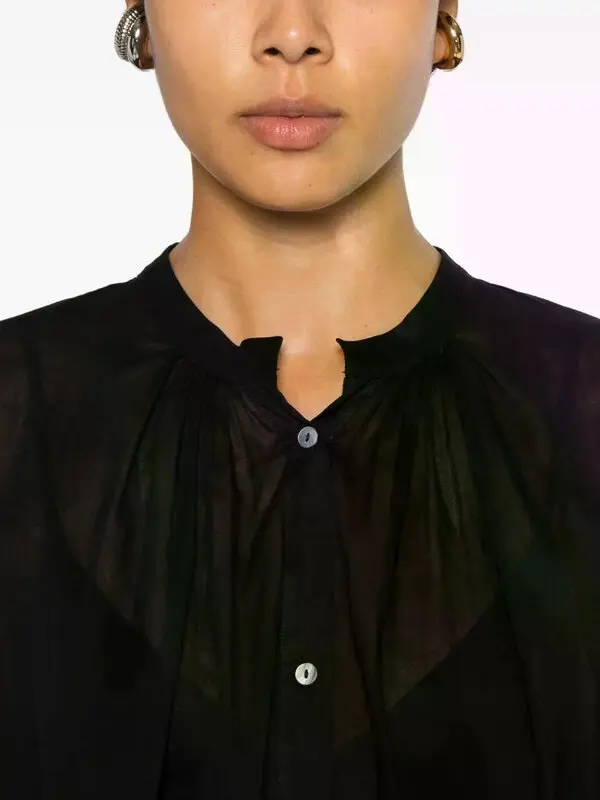 FORTE_FORTE Eyelet Embroidered Shirt