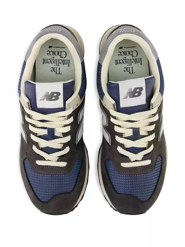 NEW BALANCE 574 Logo-patch Sneakers - Brown