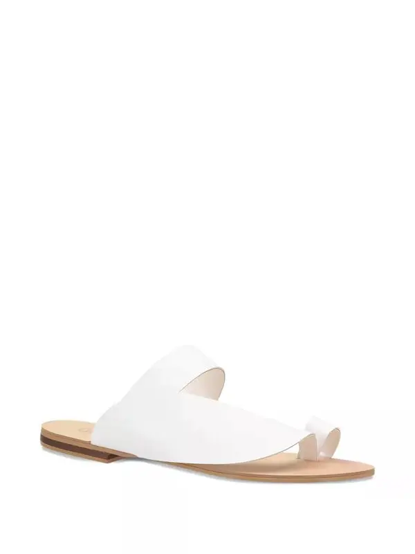RK Toe-strap Flat Sandals - White