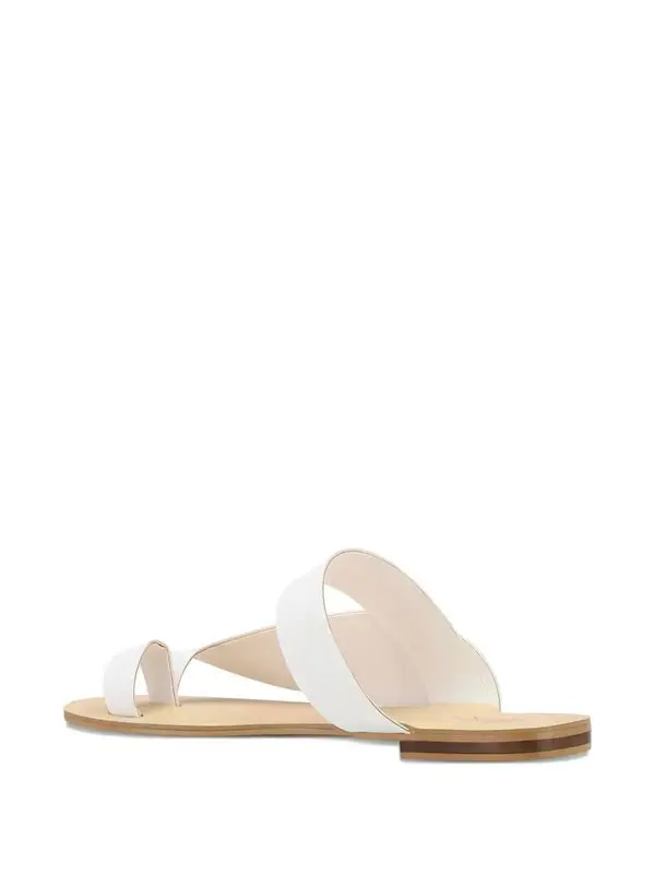 RK Toe-strap Flat Sandals - White