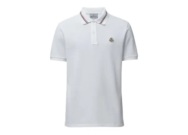 Moncler Logo Polo Shirt - White