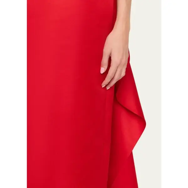 Prabal Gurung Caroline Satin Gown With Detachable Train