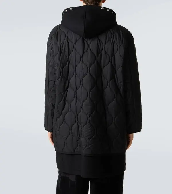 Comme Des Garçons Homme Quilted Wool Duffle Coat