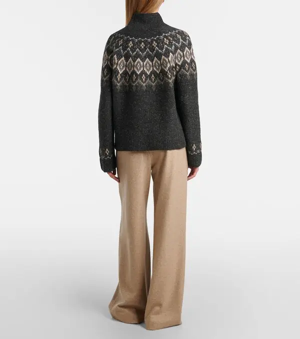 Vince Wool-blend Wide-leg Trousers - Beige