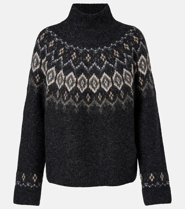 Vince Cashmere Turtleneck Sweater - Grey
