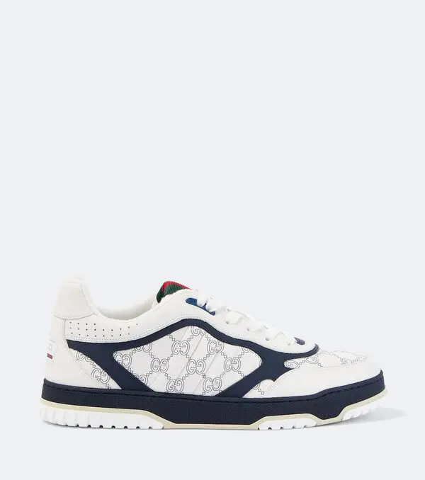 Gucci Re-web Leather Sneakers - White