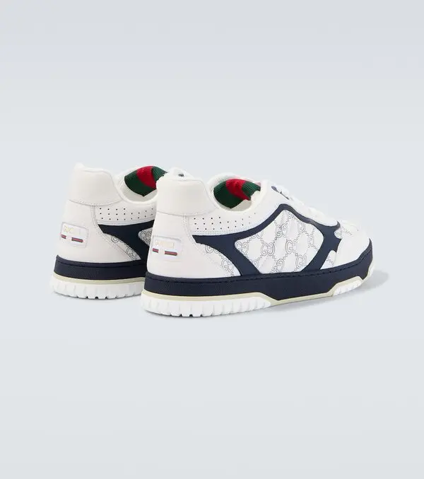 Gucci Re-web Leather Sneakers - White